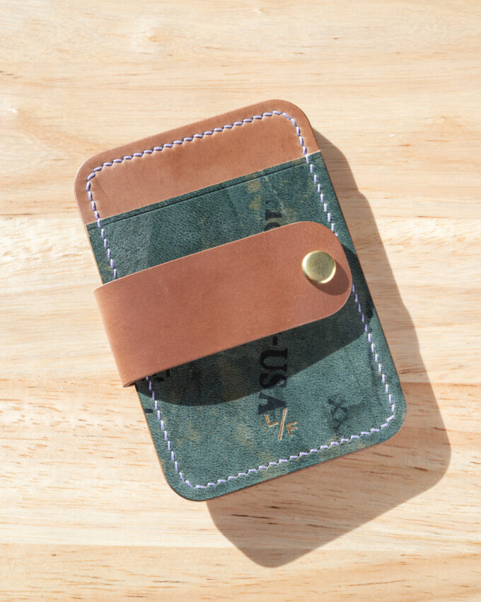 Custom Cash Strap Wallet - Left Foot Leather
